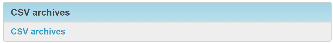 CSV archives – Support